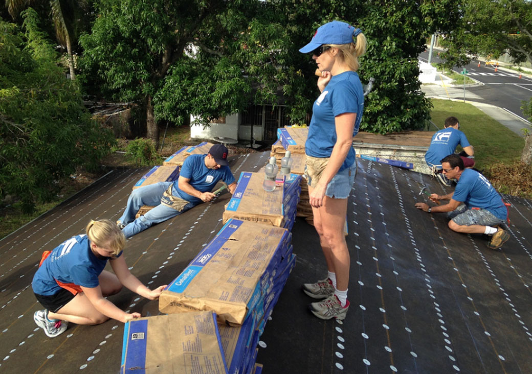 Team-building project supports Miami Habitat for Humanity - Knight ...